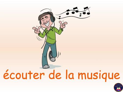 LES LOISIRS / PASSE-TEMPS - POWERPOINT on HOBBIES VOCABULARY in FRENCH