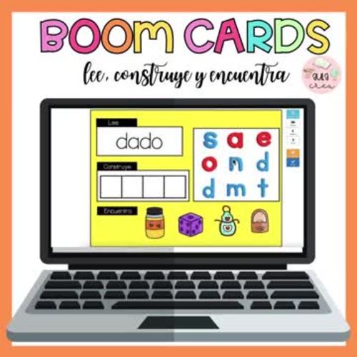 Boom Cards: lee, construye y encuentra. by Aula Crea | TpT