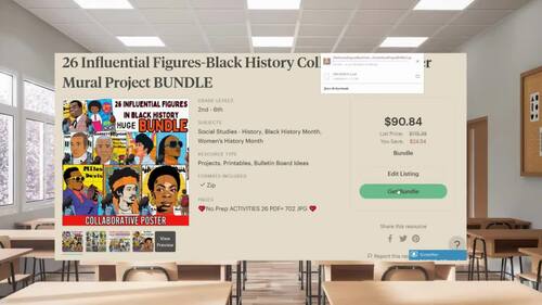 26 Influential Figures-Black History Collaboration Poster Mural Project ...