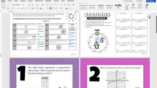 7th Grade Math Fun Winter/Valentine's Day Review Activity: Proportional ...