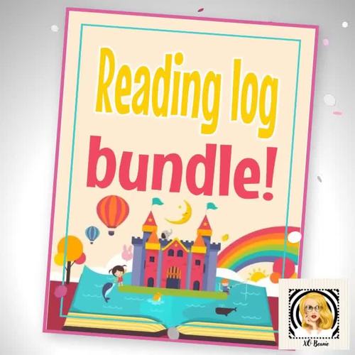 Super fun reading logs PLUS bonus themed bookmarks! by XOXO Beanie