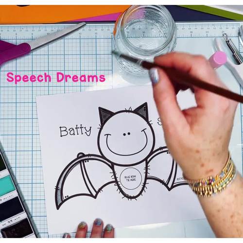 Halloween Bat Speech Therapy Craft by Speech Dreams | TpT
