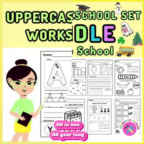 Back to school: No prep preschool set ALL YEAR LONG BUNDLE by Preschool ...