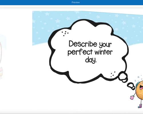 Winter Ice breaker Activity Boom Cards™ Speech Therapy Conversation ...