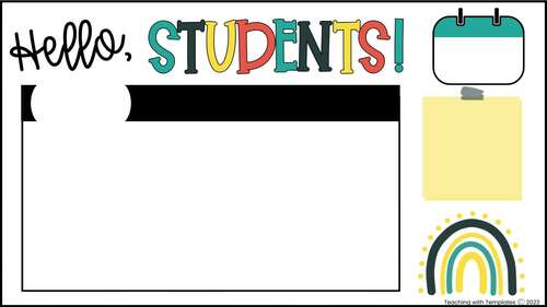 Hello Students - Daily Agenda - Google Slides-Fall Boho Theme-Morning ...
