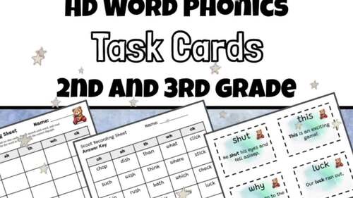 HD Word Units 11-15 Task Cards / Scoot / Fun Activities / SOR Aligned