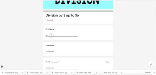 Digital Division Quizzes Self-Grading for Google Forms by Create Dream ...