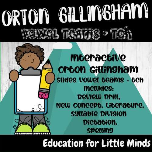 Orton Gillingham interactive Slides OG - Vowel Digraphs - ing | TPT