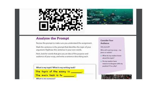 HMH Into Lit 7th Grade Unit 3 Essay Slides *CANVA TEMPLATE LINK INCLUDED*