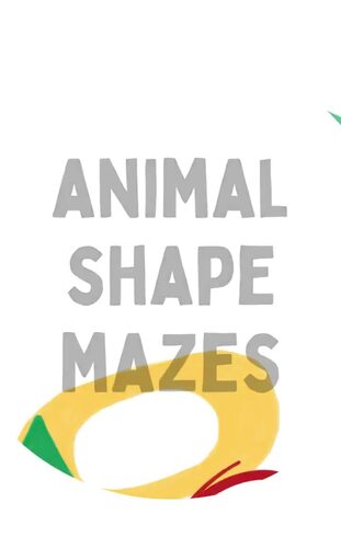 Wild Maze Adventures: 20 Animal Shape Mazes Vol 2 for Puzzling Fun!