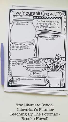 The Ultimate School Librarian's Planner with Calendar {Editable}