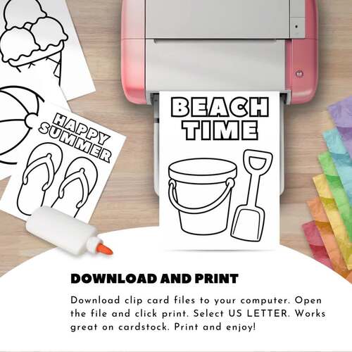 BUNDLE: Preschool Summer Craft, Tissue Paper Art Activities, Fine Motor ...