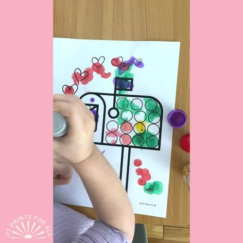 Valentine's Day Dot Art - Dot Marker Printable - Valentine's Day ...