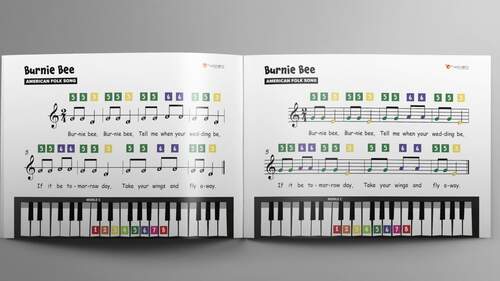 Burnie Bee - Game Song | Piano Sheet Music | Play-by-Numbers by HardPlayed