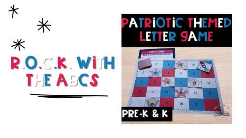 Letter Identification & Sounds Intervention or Center Game - Patriotic ...