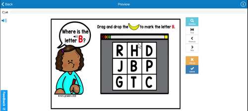 FIND THE LETTER - UPPERCASE : DRAG and DROP BOOM Cards™ by mrs graders