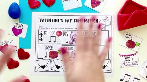 Valentine's Day in the Music Room + Heart Themed Music Activities BUNDLE