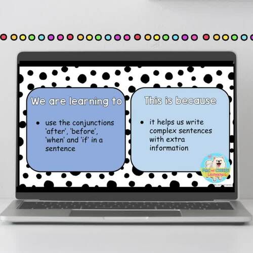 Basic Version Subordinating Conjunctions (Grades 1-2) TWR® | Digital Slides