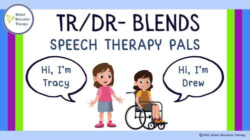 Speech Therapy /R/ Articulation Activities | Tr- and Dr- Consonant Blends