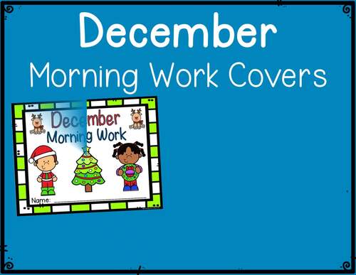 First Grade December ELA and Math Morning Work by The Teaching Scene by ...