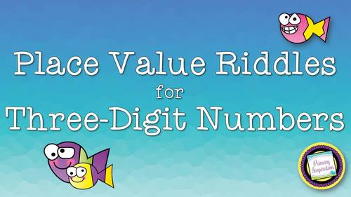 Math Riddles | Place Value Activities for Three Digit Numbers Set 1