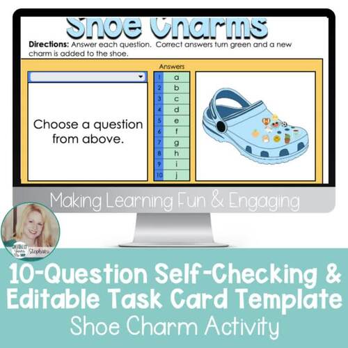 Editable Self-Checking Task Card Template - Digital Resource Vol. 4