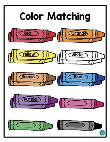 Color Matching Activity by Learning Geek | TPT