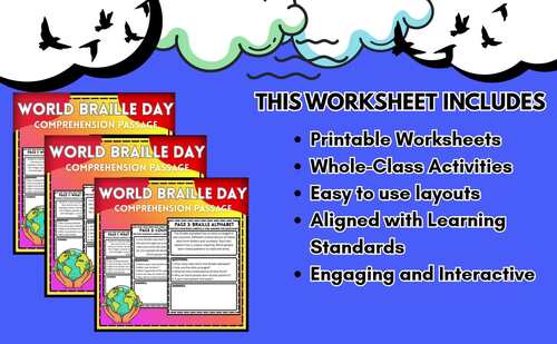 Celebrate World Braille Day: 20 Reading Passages with Questions ...