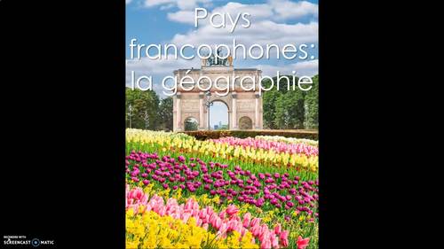 French Speaking Countries Francophone Geography Identify Country by Map ...