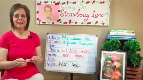 VIDEO: Reading: Set 1. Lesson 61. Word Family Pattern -um | TpT