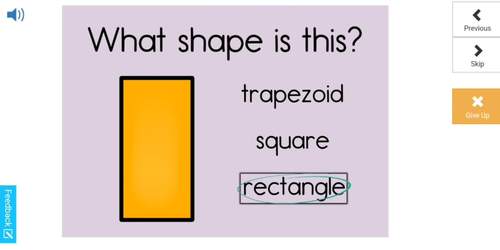 2D Shapes Review Digital Task Cards with BOOM Cards for Kindergarten