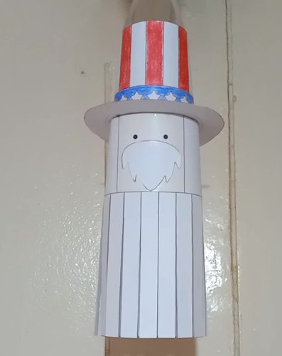 Uncle Sam Craft Wind Sock 4th of July Activity American Symbols Hat ...