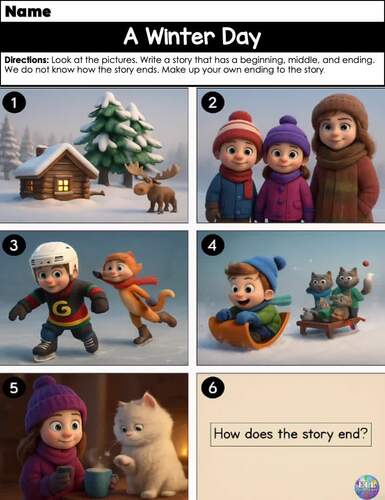 Narrative WIDA ACCESS Writing Practice ESL Winter by ELL Connections