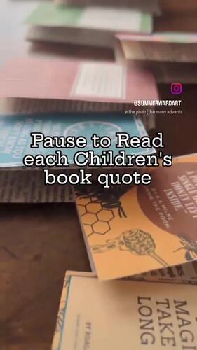 Children's Book Quote Garland/Posters by Summer Ward Art | TPT