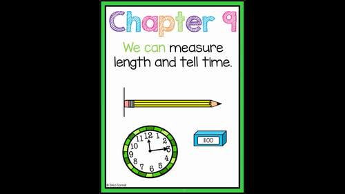 Go Math! Chapter 9 First Grade Focus Wall by Erica Gorrell | TPT