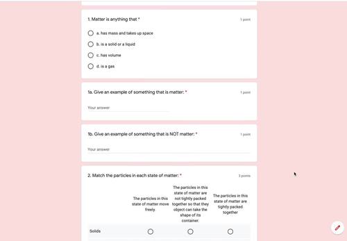 Physical Science Test with Google Forms™ by Love Learning | TPT