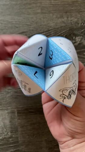 Parable of the Sower, Fortune Teller, Bible Crafts, Cootie Catcher ...