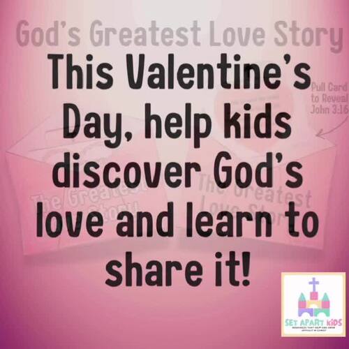 Valentine’s Day Bible Crafts for Kids | God’s Love Sunday School Bundle