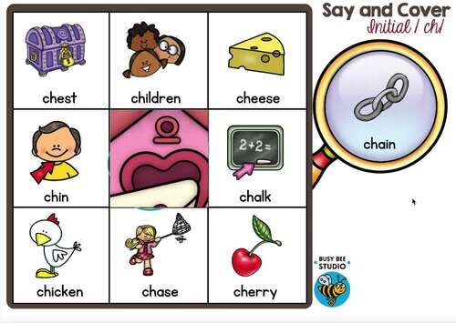 St Valentine's Day Articulation CH Games Boom Cards by Busy Bee Studio