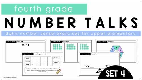4th Grade Number Talks | SET 4 | Strengthen Mental Math and Build ...
