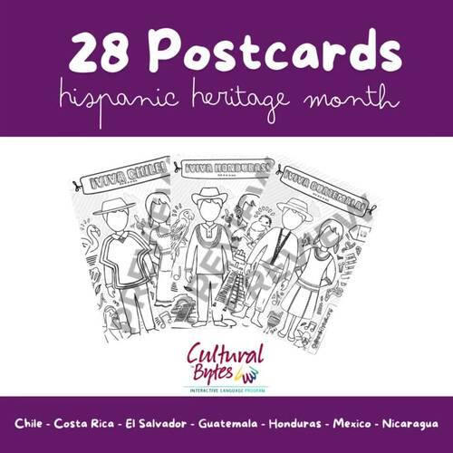 Bundle/Pack - Spanish and English Postcards / Black and white ...
