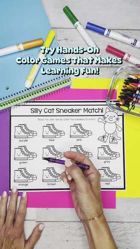 Color Sorting and Matching Math Center Activities for Preschool and ...
