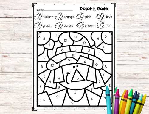 coloring sheets by numbers