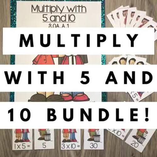 Multiply with 5 and 10 Bundle by Fern Smith's Classroom Ideas | TPT