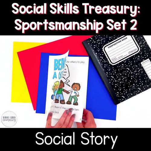 I Can Be a Good Sport Social Story Activities and Sportsmanship Game Set 2