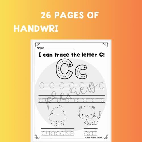 Alphabet Tracing Printables A-Z | Pre-K and Kindergarten Handwriting ...