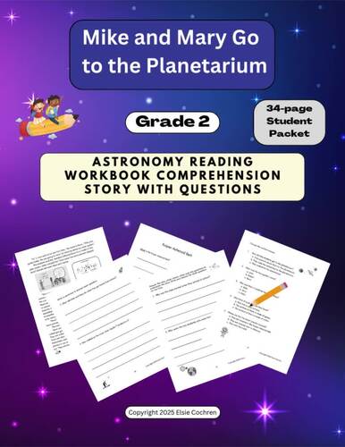 Planetarium Science Reading Comprehension Story with 5 W's (Grade 2)