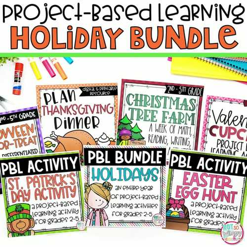 Holiday Project Based Learning Bundle by Not So Wimpy Teacher | TPT