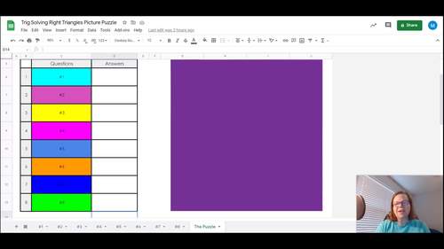 Right Triangle Trig Solving the Triangle Digital Activity by Kennedyfamfive