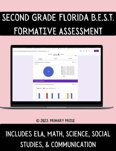 Second Grade Florida B.E.S.T Bundle - Benchmark Posters & Formative ...